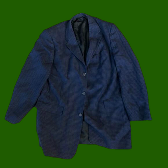 Hart Schaffner Marx | Suits & Blazers | Mens Navy Checkered Blazer Hart ...